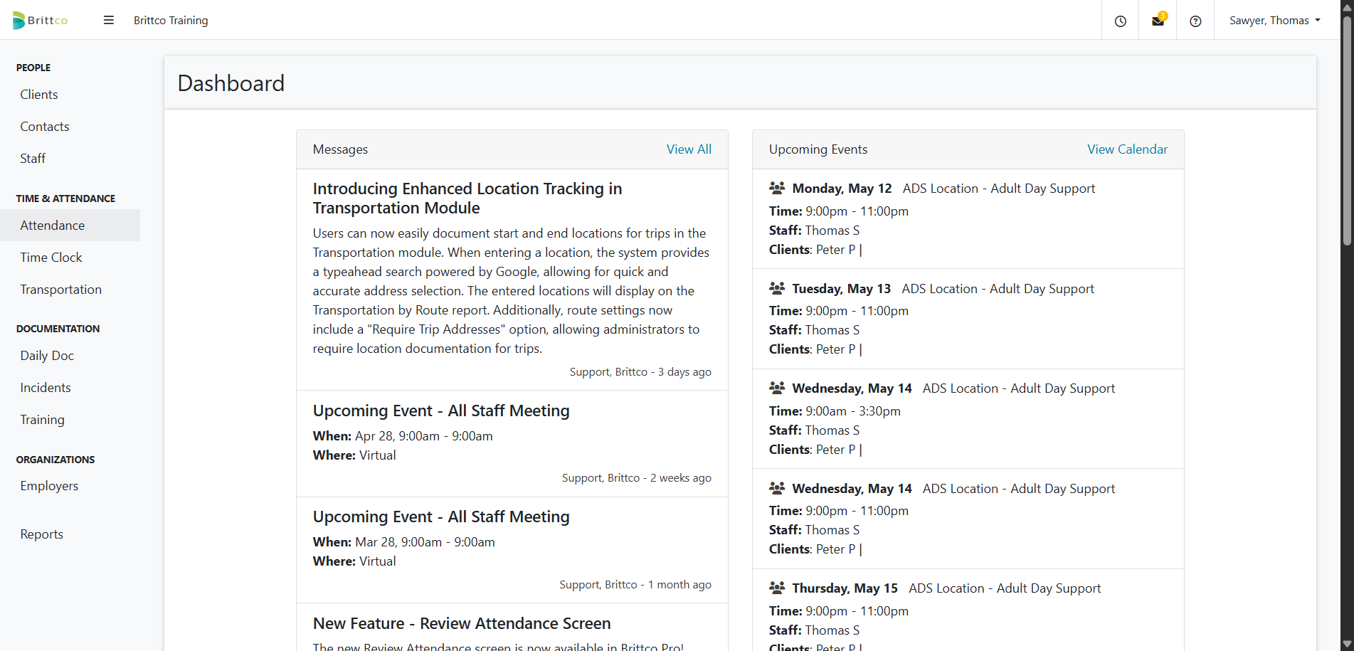 Attendance - Accessible Version | Brittco