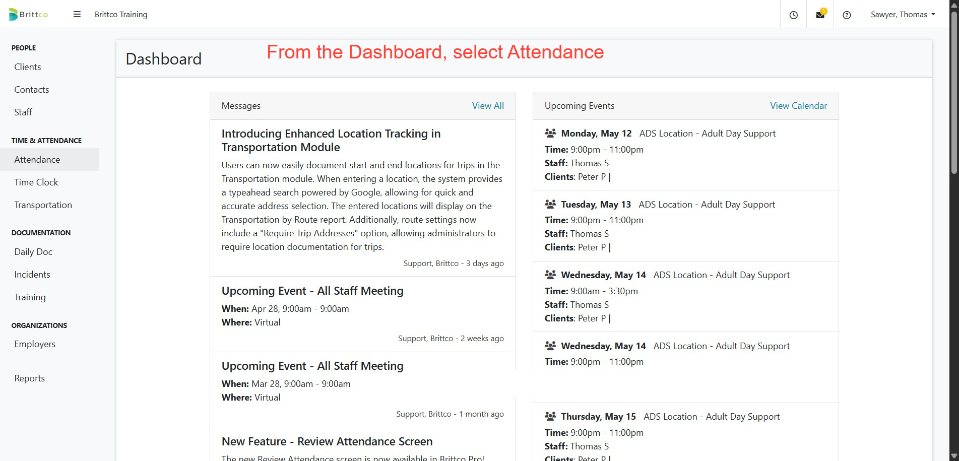 Attendance - Accessible Version | Brittco